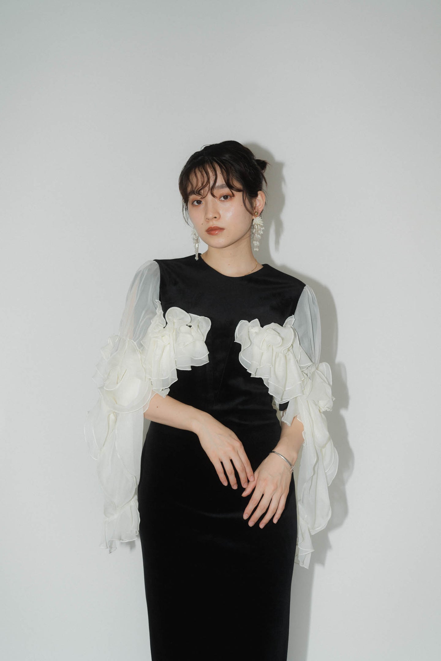 2way chiffon docking one piece/black | KNUTH MARF
