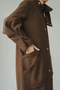 2way wool long coat(unisex)/brown | KNUTH MARF