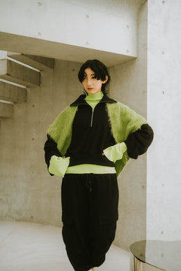 mohair triangle scarf/2color | KNUTH MARF