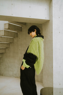mohair triangle scarf/2color | KNUTH MARF